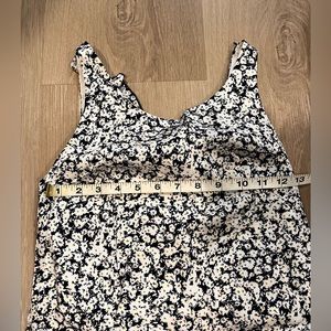 Zara | Dresses | Nwot Zara Mini Dress With Daisy Pattern And Vopen Back ...